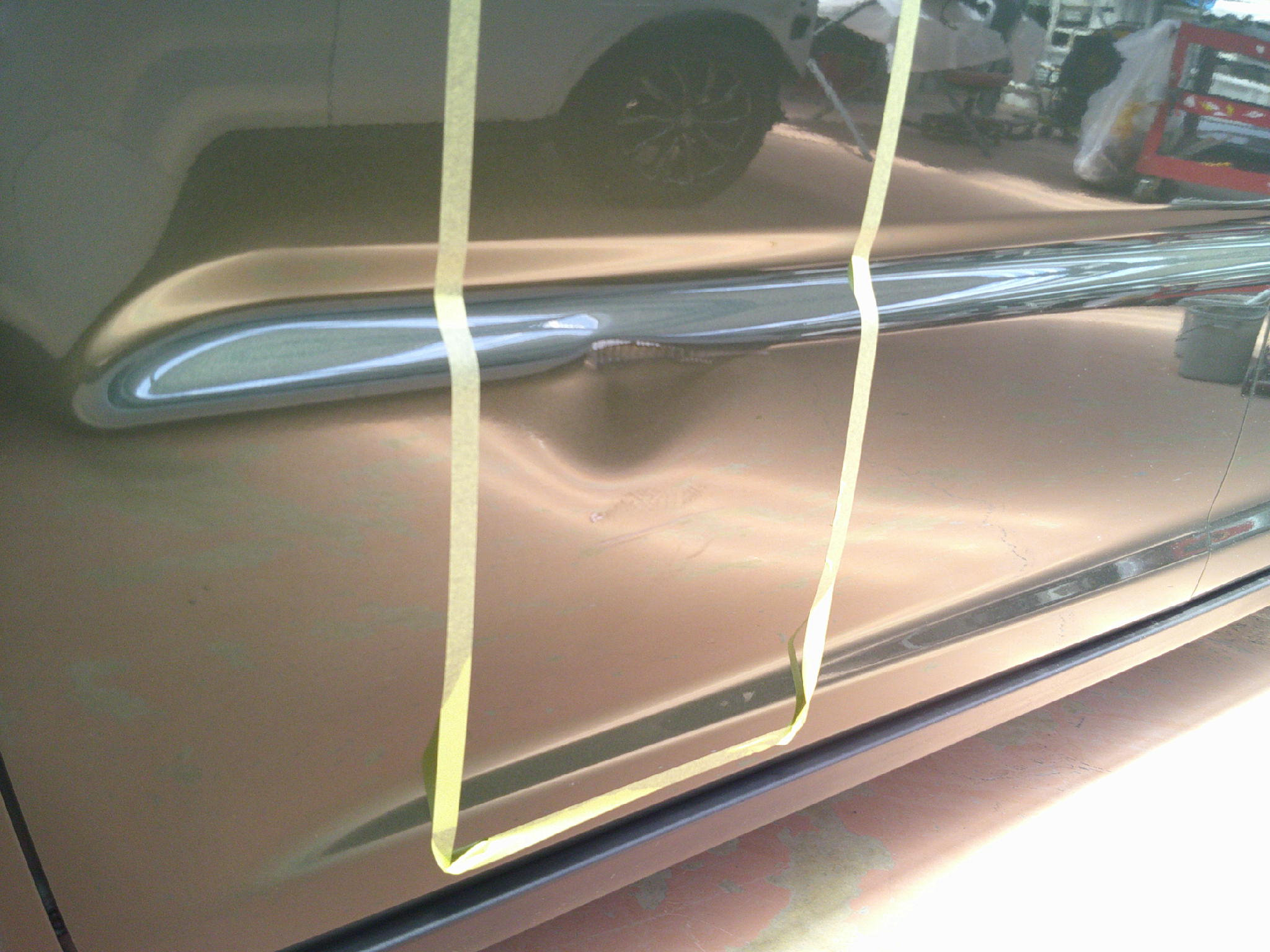 スズキハスラー ドア凹みの鈑金塗装 | ドラピ:埼玉県さいたま市